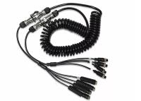 China PU Truck 5 Core / 7pin 4 Meter Trailer Spiral Wire To 4 Pin Aviation Suzy Coil Cable for sale