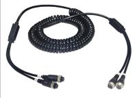 China PU Truck 5 Core / 7pin 4 Meter Trailer Spiral Wire To 4 Pin Aviation Suzy Coil Cable for sale