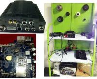 China HDD Mobile Black Box CCTV DVR Kit  GPS Camera with 7inch monitor for Truck for sale