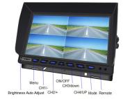 China 4 channel Heavy Duty DVR AHD TFT Car Monitor Split Screen For Truck Van Bus for sale