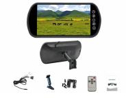 China Universal AV 7 Inch HDMI Monitor Rearview Mirror With DVR Recording for sale