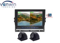 China 7'' 9'' 10'' 2 Splits AHD Car Display  TFT Car Monitor For 2 Channel Video Recording for sale