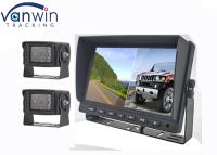 China 7'' 9'' 10'' 2 Splits AHD Car Display  TFT Car Monitor For 2 Channel Video Recording for sale