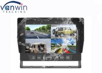 China 7 Inch 4 Splits AHD HD Waterproof TFT Car Monitor Rearview System With U-Shaped Frame for sale