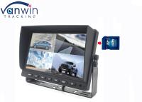 China 7 Inch 4ch Car Screen And Rear View Camera LCD Display Recorder For Truck RV for sale