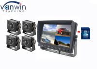 China 7 Inch 4ch Car Screen And Rear View Camera LCD Display Recorder For Truck RV for sale