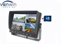 China 7 Inch 4ch Car Screen And Rear View Camera LCD Display Recorder For Truck RV for sale