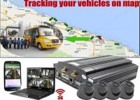 China 4G LTE mobile dvr 4 channel with AHD / Analog camera , Anti vibration technology for sale