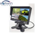 China Car Monitor 7 Inch 4ch / 4 Split Rear View Camera LCD Display For Truck RV for sale
