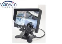 China Car Monitor 7 Inch 4ch / 4 Split Rear View Camera LCD Display For Truck RV for sale
