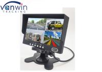 China Car Monitor 7 Inch 4ch / 4 Split Rear View Camera LCD Display For Truck RV for sale