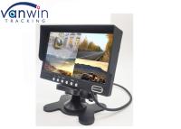 China Car Monitor 7 Inch 4ch / 4 Split Rear View Camera LCD Display For Truck RV for sale