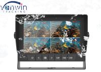 China IP69K Waterproof Truck Bus Car Rear View Monitor 7 Inch With 4 Split for sale