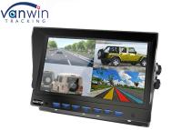 China Black 7 Inch Car Monitor 4 Channel Video Input HD Screen for sale