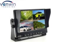 China Black 7 Inch Car Monitor 4 Channel Video Input HD Screen for sale