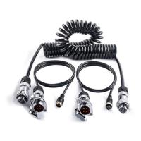 China 4 Core PU Truck Trailer Safety Spiral Cable / Vehicle Auto Tractor Trailer Camera Cable for sale
