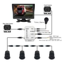 China Truck Bus Auto Car Reverse Aid Backup Digital Radar Detector AI MDVR With 4 Sensor Kits for sale