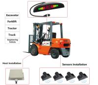 China Waterproof 12V/24V Parking Sensor System With 4 Sensors For Truck / Bus for sale