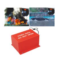 China Vehicle Mobile Dvr Accessories Fireproof Waterproof Bright Red Color Protected Safe Box for sale