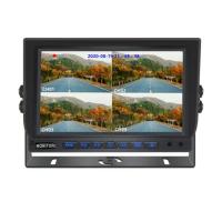 China 7 inch 1024*600 AHD Monitor Quad Display Car Truck Security Camera System With Recording Function for sale