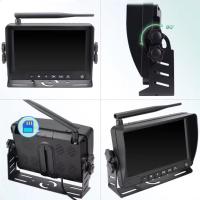 China Solar Powered Magnet Rear View Camera 7 inch IPS Monitor Wireless 1080P DVR Kit for Vans Trailer RV Truck Car for sale