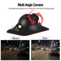 China Parking Front Back Side Mirror Rear View Backup Camera with UFO Waterproof LED Light Night Vision for sale