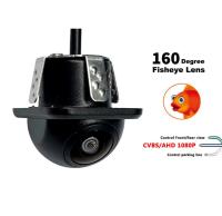 China Rear View Backup Camera CVBS AHD 720P 1080P Fish Eye Car Hidden Spy Camera for sale