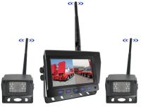 China AHD Digital Wireless Car Reversing Backup Camera Kit Forklift Truck Van Wireless TFT Car Monitor System for sale