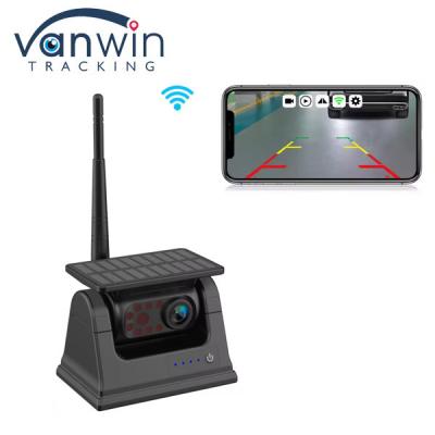 China Solar Rechargeable Battery Wireless Backup Bus Rear View WiFi Camera 1080P Magnetic Base with WIFI App for sale