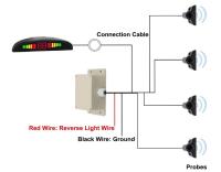 China 12V-24V Vehicles Reverse Backup Radar System with LED Display Front/Rear Parking Sensors for sale
