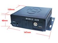 China Free Software FHD 4CH SD Card Mobile DVR With Rechargeable Battery & Super Capacitor for sale