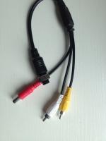 China Female 4-Pin to RCA (A/V) Adapter Wire , RCA to 4-PIN Monitor / Camera Adapter for sale