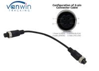 China DVR Accessories 4 pin female M12 aviation adapter / connector type to connect Monitor with MDVR for sale