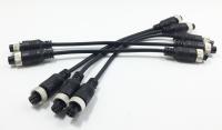 China DVR Accessories 4 pin female M12 aviation adapter / connector type to connect Monitor with MDVR for sale