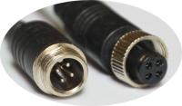 China 4-Pin Aviation Male to Female Aviation Extension Cables for Vehicle security system for sale