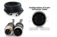 China DVR Accessories Aviation Extension Cables 5M Male To Female 4-Pin Backup Camera Cable for sale