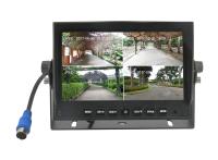 China Quad Split Car TFT LCD Monitor 4 Channels With Built - In DVR Video Recording for sale