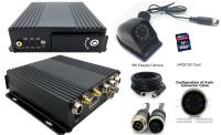 China 4CH 720P Mini SD Card Vehicle Mobile DVR With GPS 3G 4G Wifi for sale