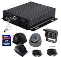 China Google map GPS car tracking system 4 channel 1080P mobile dvr support dual sd cards 256g for sale