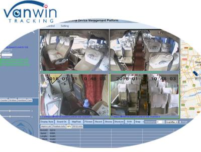 China HD CCTV Vehicle Camera 4 Channel Mobile DVR Car Tracking On board for sale