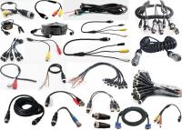 China Car Video Aviation Spring Wire Trailer Connector Wire 4-Pin/RCA Spiral Extension Curled Cable for sale