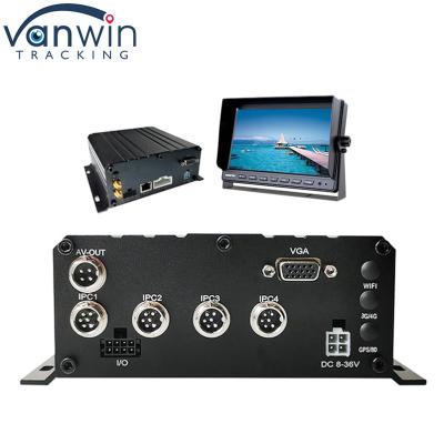 China HD 1080P H.264 4 Channel Mobile DVR GPS WIFI Vehicle Bus Car Recorder for sale