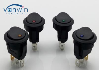 China Diverse Color DVR Accessories , Car Truck Rocker Round Toggle LED Switch On - Off Control for sale