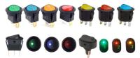 China Diverse Color DVR Accessories , Car Truck Rocker Round Toggle LED Switch On - Off Control for sale