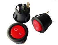 China Diverse Color DVR Accessories , Car Truck Rocker Round Toggle LED Switch On - Off Control for sale