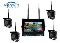 China 2.4G 4CH Car Video Wireless DVR system 7 Inch Monitor With 128GB SD Card for sale