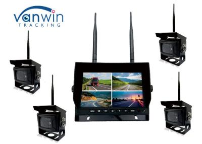 China 2.4G 4CH Car Video Wireless DVR system 7 Inch Monitor With 128GB SD Card for sale