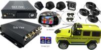 China 4 Channel Car DVR GPS Dual SD Card Storage Local Playback H.264 Format for sale
