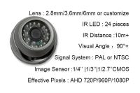 China Wide Angle Lens Car Rearview Camera Waterproof Mini Simulation AHD Safety for sale
