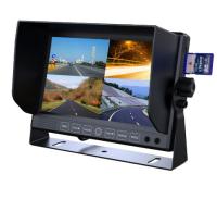 China 4 Channel Quad TFT Car Monitor 32GB SD Card 9inch For Dashboard VW702-DVR for sale